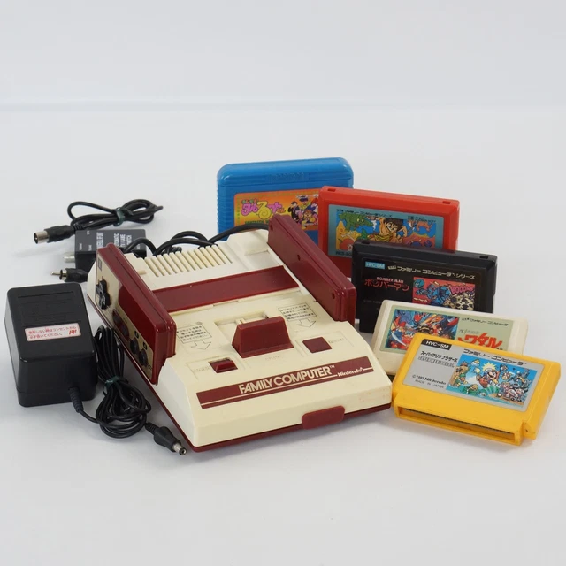 FAMICOM CONSOLE HVC-001 Games Tested System Nintendo Family Computer ...