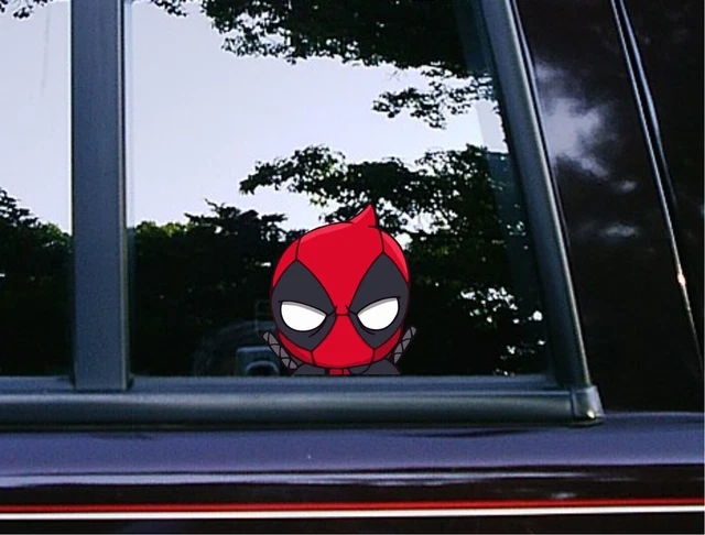 DEADPOOL PEEKING WINDOW Vinyl Car Decals Marvel Avengers Stickers ...