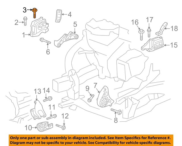 GM OEM MOTOR Mount Bolt 11588273 $5.40 - PicClick CA
