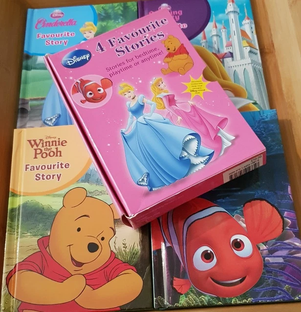 DISNEY 4 FAVOURITE Stories Cinderella Finding Nemo Sleeping Beauty ...