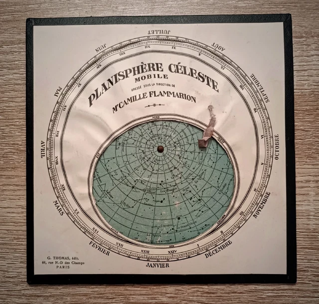 PLANISPHÈRE CÉLESTE MOBILE Camille Flammarion, G. Thomas Éditeur EUR 49 ...