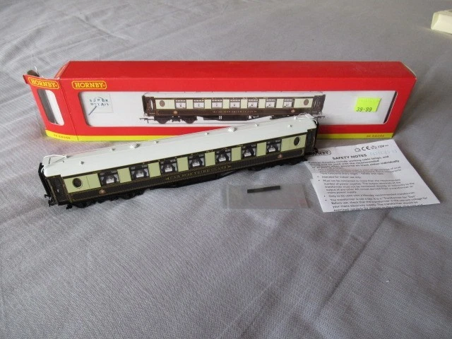 HORNBY 00 R4144 Pullman 3rd Class Parlour Car Brown/Cream Car No 35 £18 ...