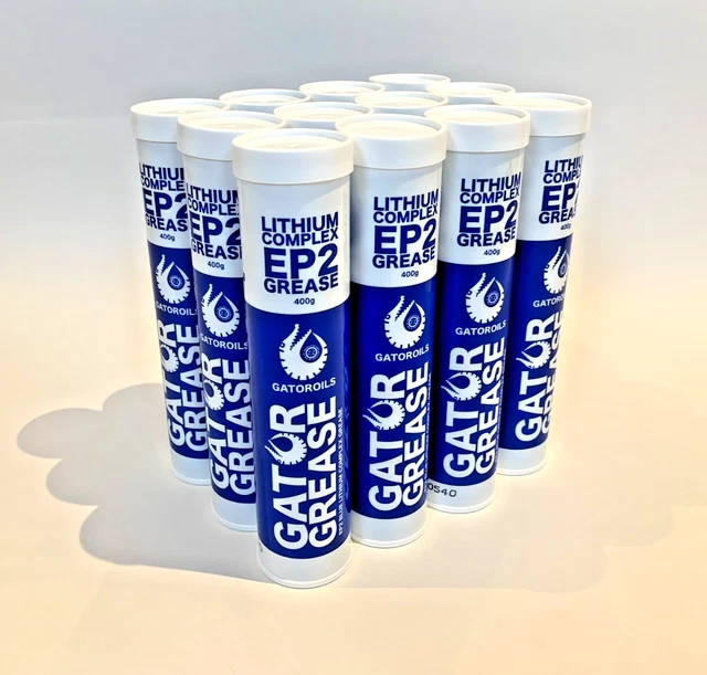 12 X GATOR EP2 Blue Complex Lithium NLGI2 Grease Cartridge Multipurpose ...