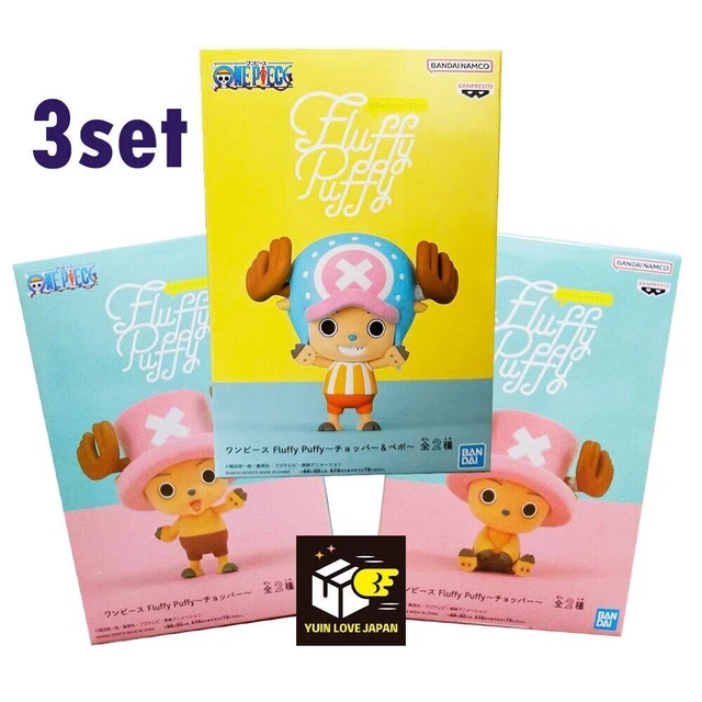 FIGURINE ONE PIECE Tony Tony Chopper 3 types Set Fluffy Puffy Banpresto ...