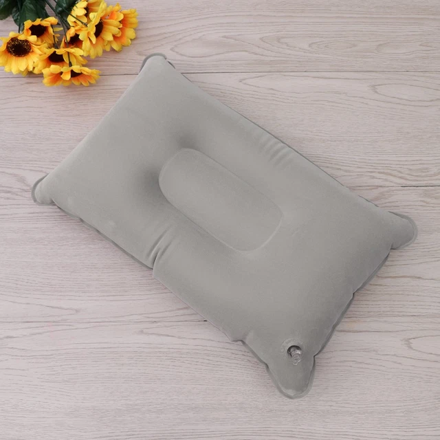 2 PCS PVC Flocking Inflation Cushion Outdoor Inflatable Pillow Camp ...