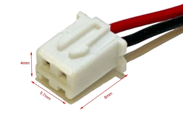 JST XH 2PIN female connector housing adapter 30cm wire cable male PCB ...