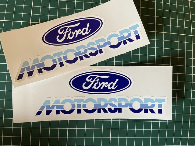FORD MOTORSPORT STICKER 1980s Performance Decal Vintage Classic Escort ...