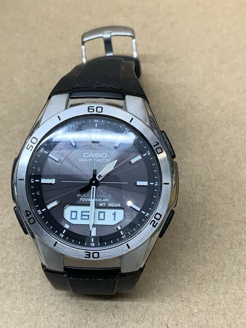 CASIO LINEAGE 5161 Waveceptor Tough Solar Watch WVAM640 £60.00 ...