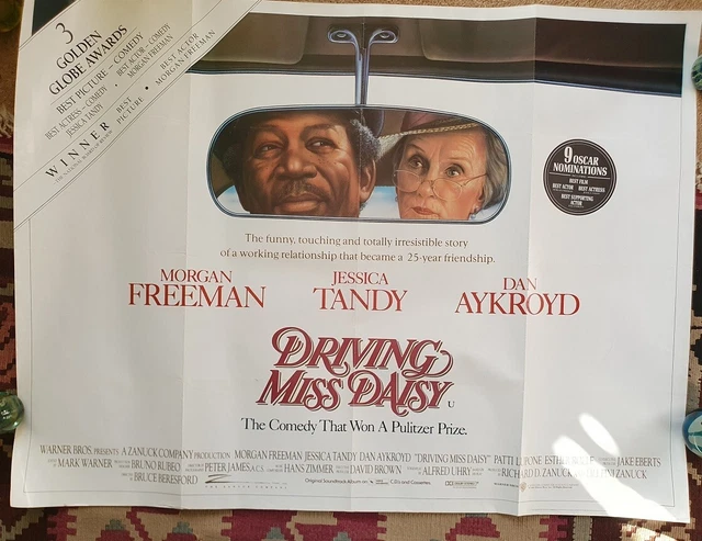 DRIVING MISS DAISY (1989) - UK quad poster - Morgan Freeman / Jessica ...