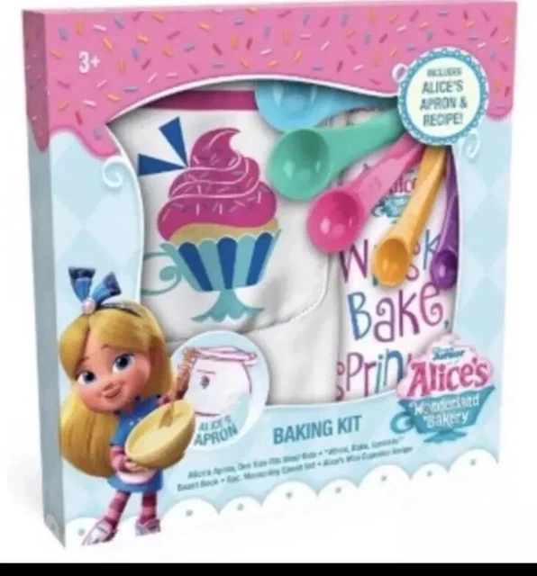 BAKING KIT DISNEY Junior Alice's Wonderland Bakery 3+ board book recipe ...