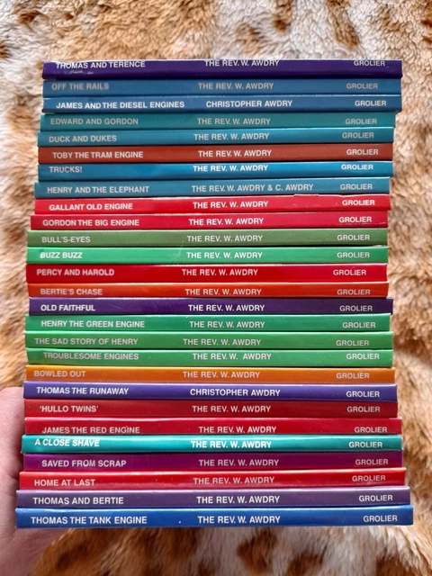 28 THOMAS THE Tank Engine Hard Backed Books Book Club Grolier the ...