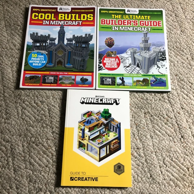 MINECRAFT ULTIMATE BUILDERS Guide Cool Builds Mojang Creative Set 3 ...