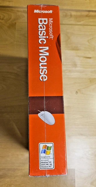 VINTAGE MICROSOFT BASIC Mouse 1.0 PS/2 Windows 98 2000 Computer Wired ...
