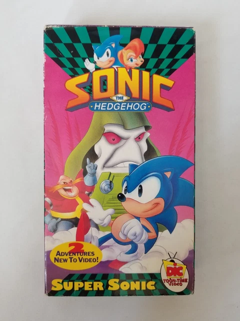 ANIME VHS SONIC The Hedgehog SUPER Sonic Video Tape 1994 Kids Cartoon ...
