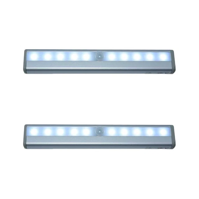 2 PACK LED Kitchen Cabinet Lights under Lighting Closet No Wiring £22. ...