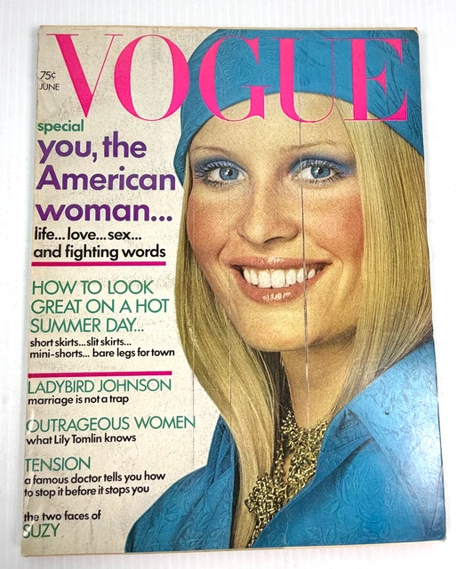 VOGUE MAGAZINE JUNE 1971 Gunilla Lindblad by Irving Penn £22.67 ...