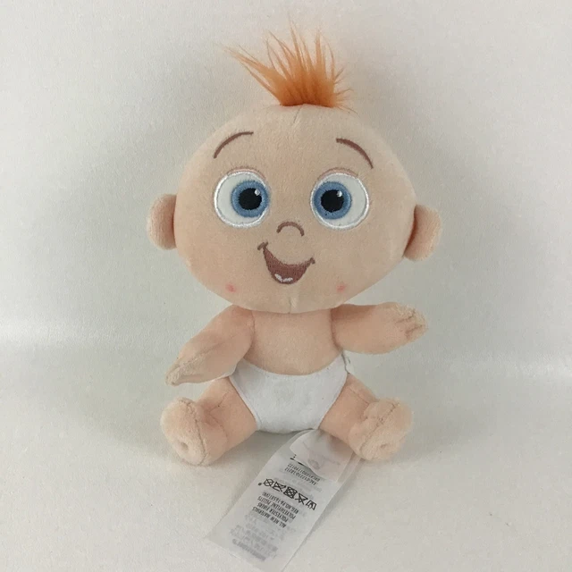 DISNEY PIXAR THE Incredibles Baby Jack Jack 6" Plush Stuffed Baby with ...