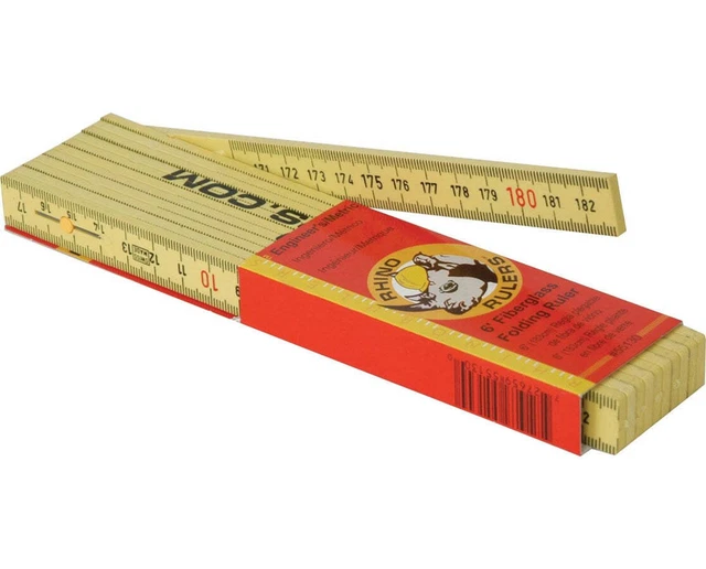 SECO RHINO WATERPROOF Fiberglass Folding Ruler, 10ths / Metric $23.27 ...