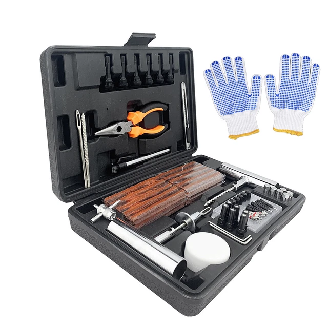 4WD OFFROAD 148PCS Tyre Puncture Repair Recovery Kit Heavy Duty Plugs ...