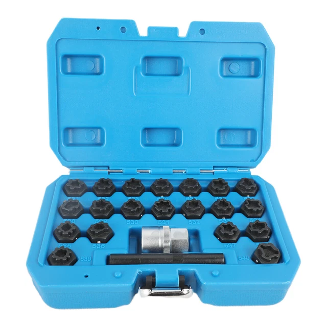 22PC AUDI WHEEL Locking Key Locking Wheel Bolt Nut Removal Set Master ...