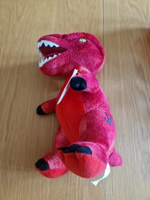 JURASSIC WORLD SOFT toy plush Velociraptor Red 10" film park JW raptor ...