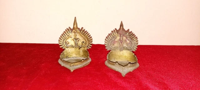 LAMPADA SUN MOON Vishnu Pooja Sun Moon Vishnu Pooja in ottone antico e ...