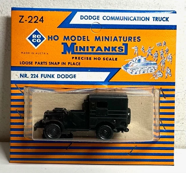 ROCO HO MODEL Miniatures Minitanks : Dodge Communication Truck Sealed Z ...