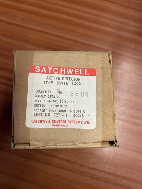 DÉTECTEUR ACTIF SATCHWELL Type Dwte 1202 Spec 527-1-202 EUR 61,90 ...