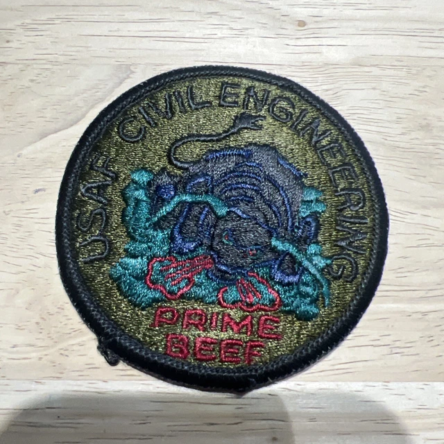 USAF AIR FORCE Civil Engineering Squadron Prime Beef Patch £6.15 ...
