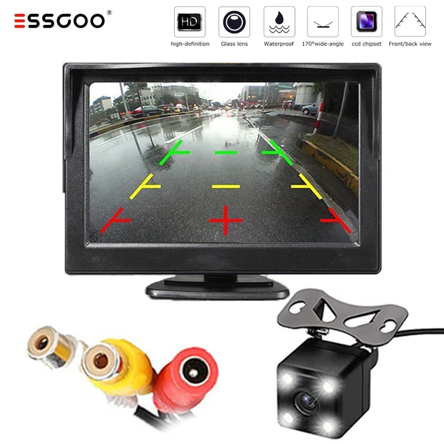 TELECAMERA RETROMARCIA CAMION 170° vista posteriore con monitor 5 ...