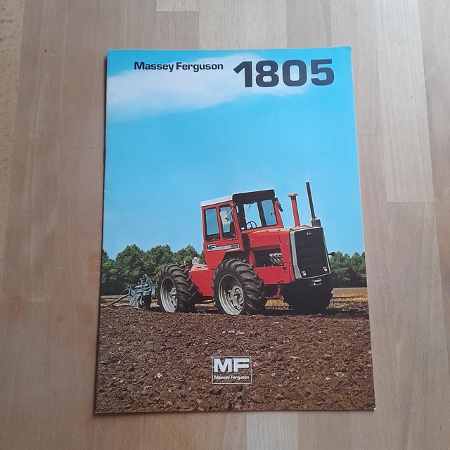ORIG. SCHLEPPER PROSPEKT Massey Ferguson MF 1805 Traktor EUR 15,50 - PicClick DE