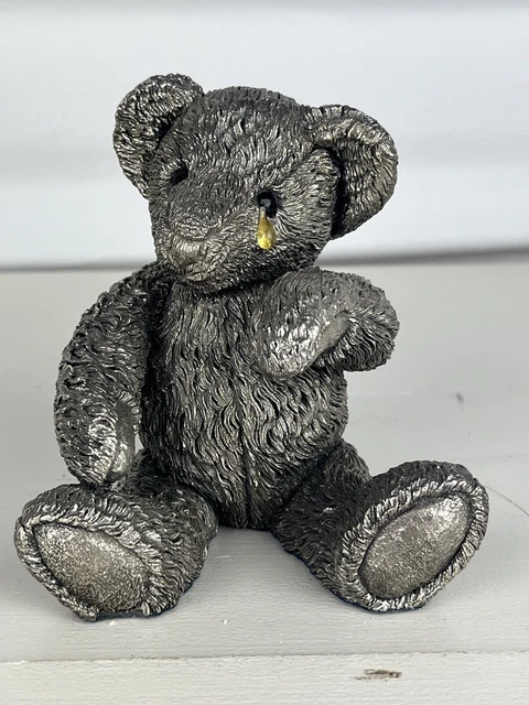 HALLMARKED STERLING SILVER Filled 1993 Teddy Bear By Country Artists £ ...