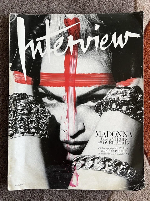 MADONNA INTERVIEW MAGAZINE 2010 Front Cover Big Photo Shoot Spread Free ...