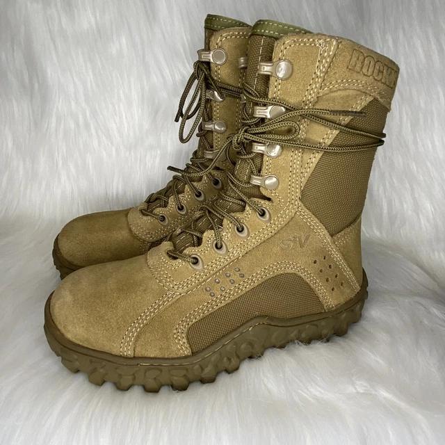 ROCKY MILITARY TACTICAL SV2-Special Ops Desert Coyote Boots Size 4W ...