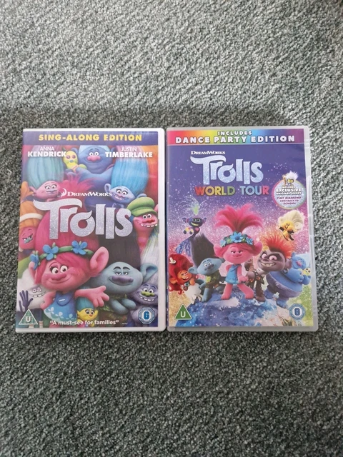 TROLLS AND TROLLS World Tour DVDs £5.88 - PicClick UK
