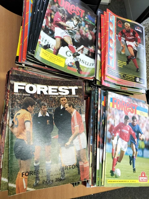 HUGE COLLECTION OF 1970s, 1980s & 1990s Nottingham Forest Football ...