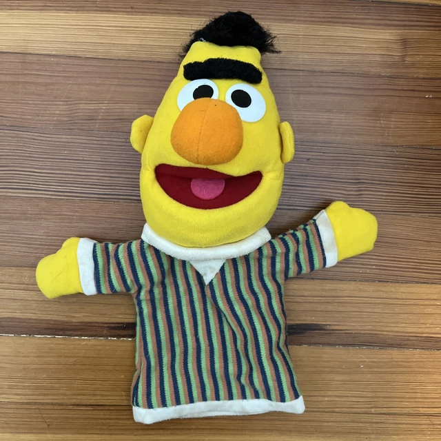 VTG APPLAUSE 1980S SESAME STREET Bert Hand Puppet Plush Muppets Toy ...