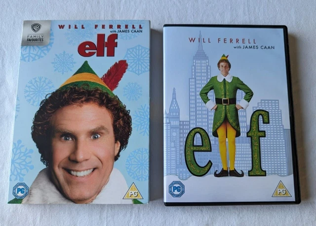 WARNER BROS. - ELF, DVD (Will Ferrell) PG, In Very Good Condition, See ...