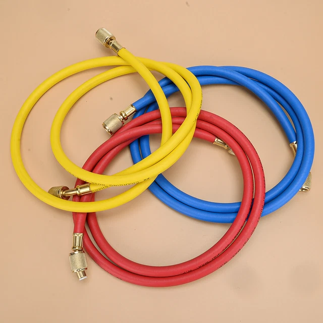 REFRIGERANT FILLER HOSE 60"" for R134a R410A R12 R502 1/4"" AC sae ...