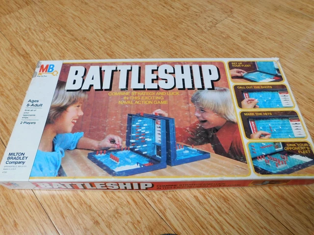 VINTAGE BATTLESHIP STRATEGY Game Milton Bradley Classic Board Game 1978 ...