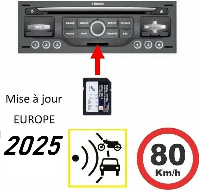 2025 PEUGEOT CITROEN Sd Carte Navigation Rneg Europe Wipnav / Myway Sd ...