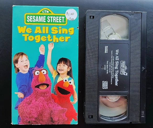 SESAME STREET - We All Sing Together VHS 1996 FAMILLE ENFANTS RARE OOP ...