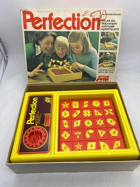 VINTAGE PERFECTION GAME By Action GT 1980 Complete In Original Box £15. ...