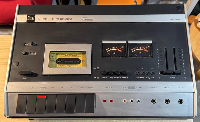 DUAL C 901 Vintage Klassiker HiFi Auto-Reverse Kassettendeck Tape-deck ...