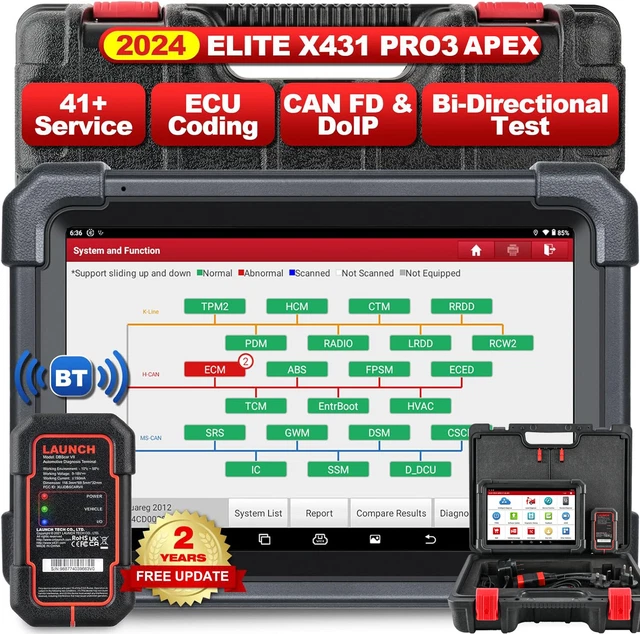 2024 LAUNCH X431 PRO3S+ APEX PRO 5 Profi KFZ OBD2 Diagnosegerät ECU CODING TPMS EUR 999,00 ...