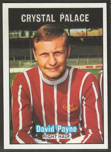 A&BC-FOOTBALL 1970 (ORANGE Back 086-170)-#169- Crystal Palace - David ...