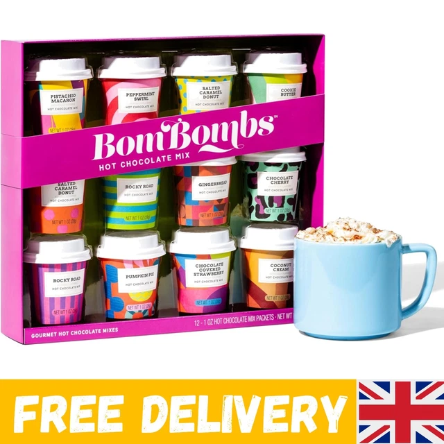 FUN MINI CUP Hot Chocolate Mix Set - 12 Gourmet Dessert Flavors for ...