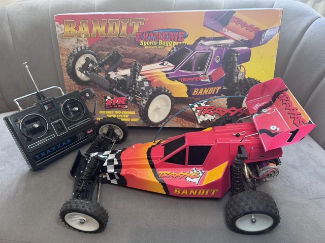 RARE VINTAGE 1990'S Traxxas bandit 1/10 2wd RC car / Buggy, Boxed ...