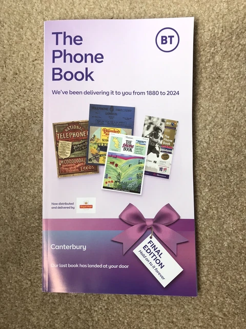 BT PHONE BOOK Final Edition Canterbury £5.00 - PicClick UK