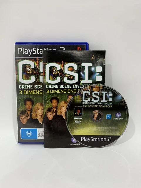 CSI CRIME SCENE Investigation: 3 Dimensions Of Murder PlayStation 2 PS2 ...